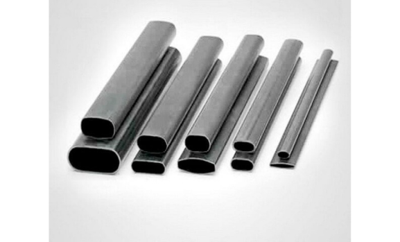 Oval tubes and various types of steel tubes